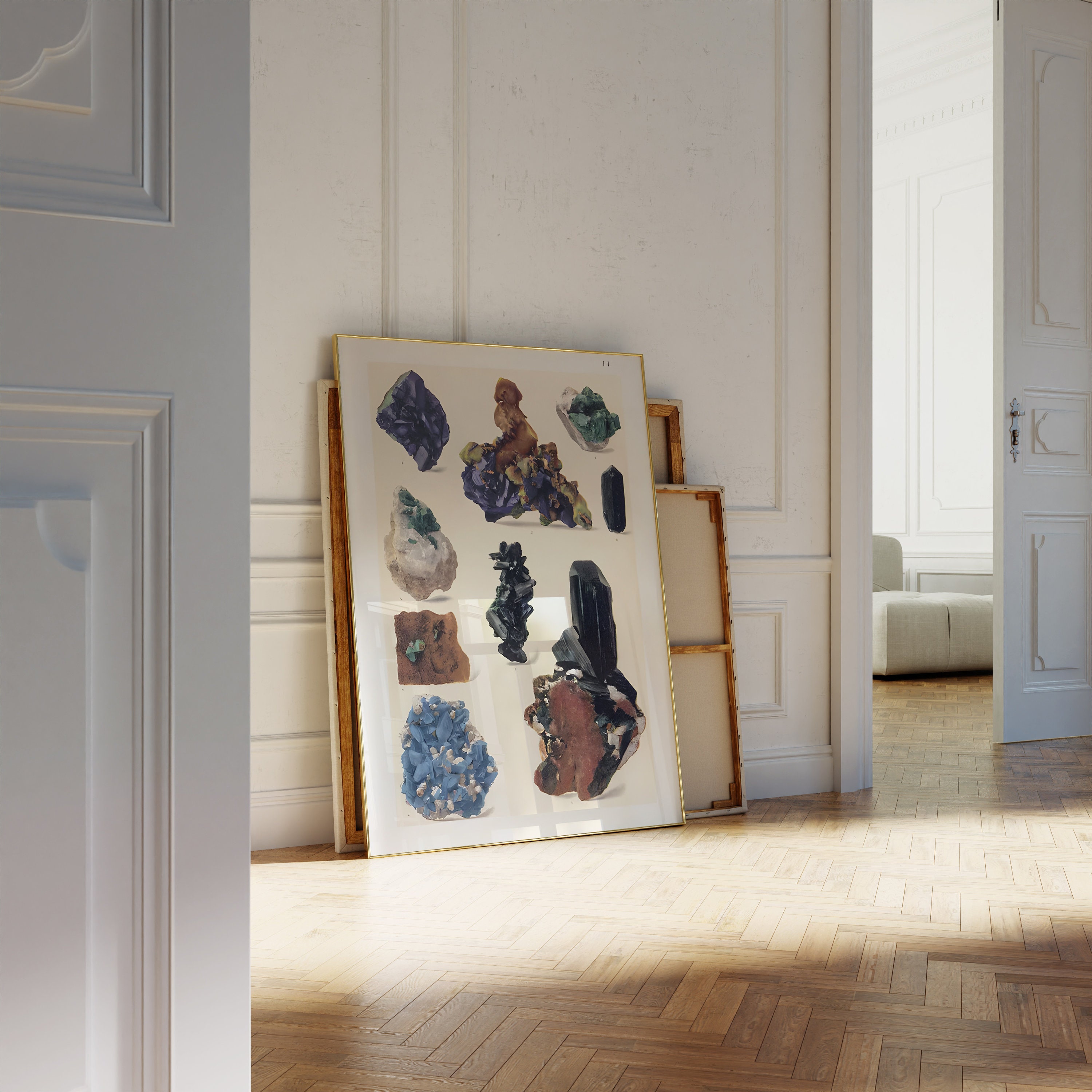 Minerals and Gems Print | Vintage Illustration Reinhard Brauns ...