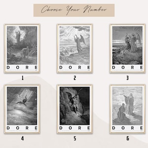 Gustave Dore Art Print Exhibition Poster Dark Nouveau Drawing Gallery ...