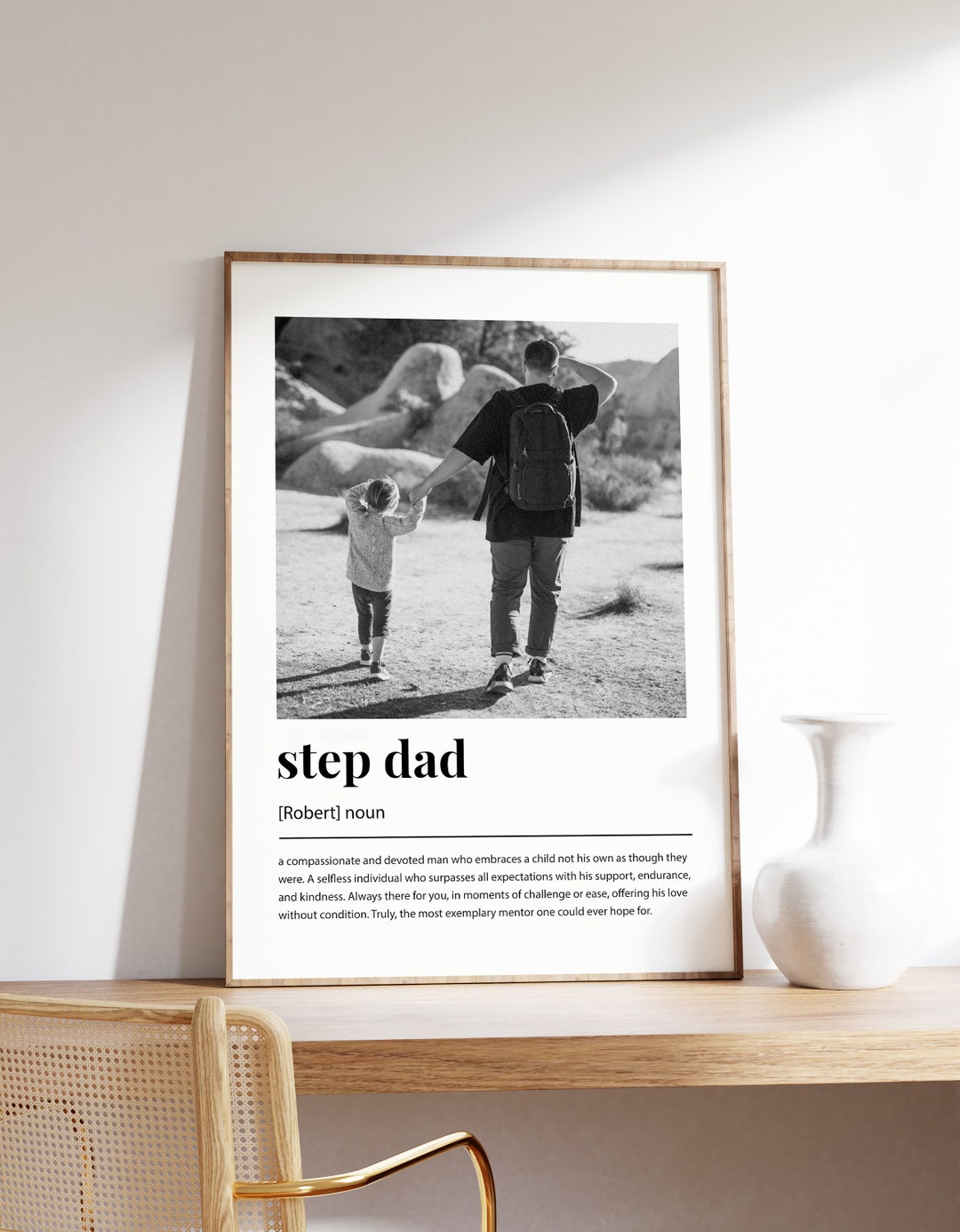Personalized Step Dad Definition Print | Step Dad Gift | Step Dad Print ...