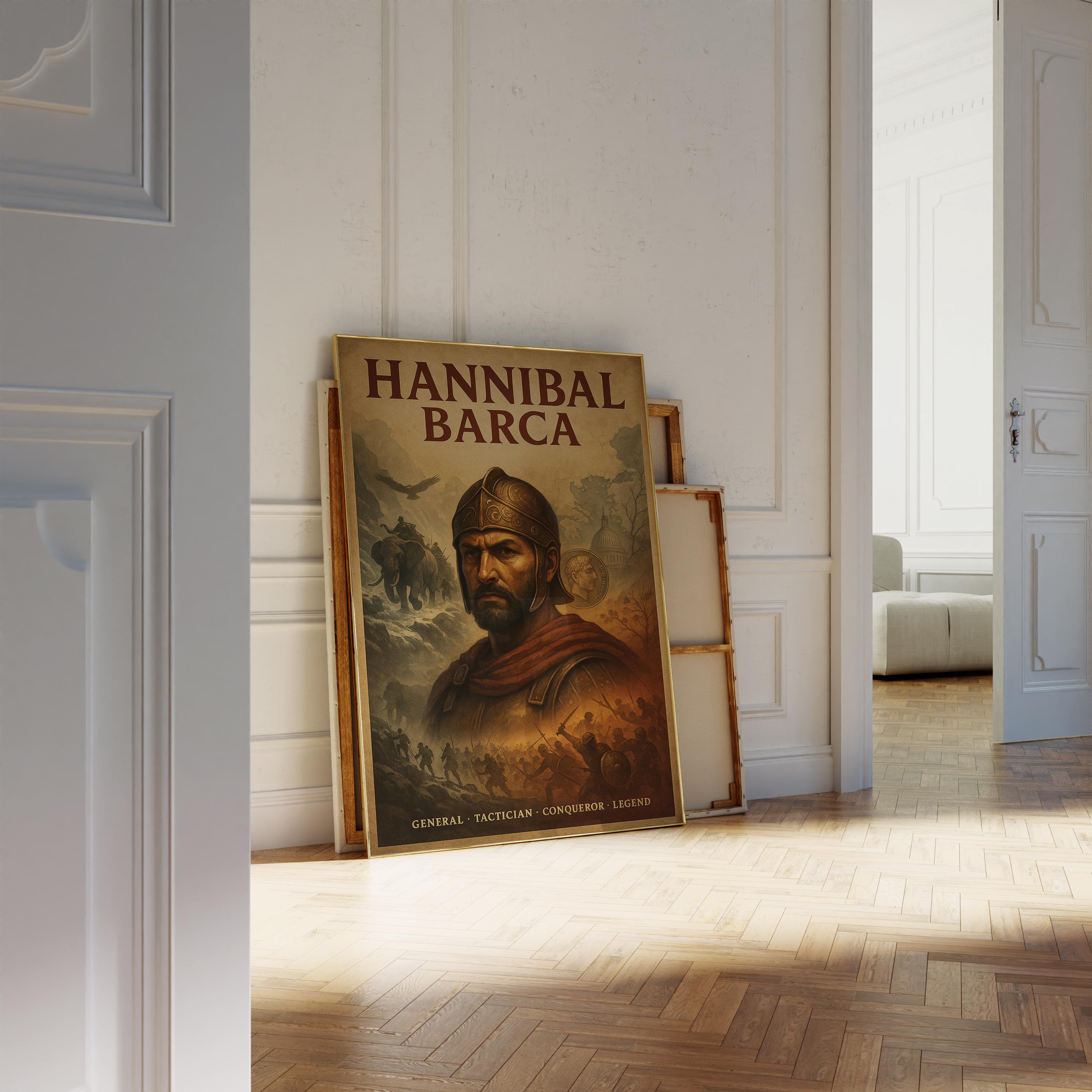 Hannibal Barca Poster, Carthage War Art, Ancient Rome Print, Historic ...