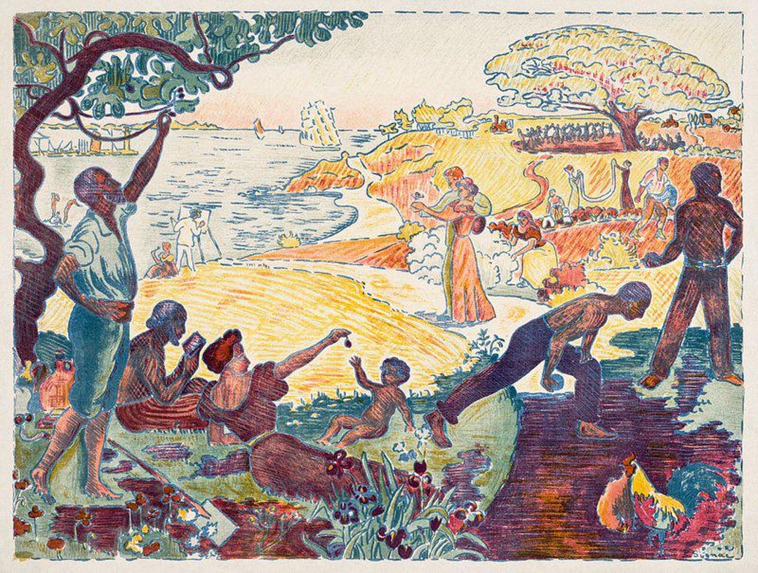 Paul Signac Harmony | Vintage Painting | Impressionism Print ...