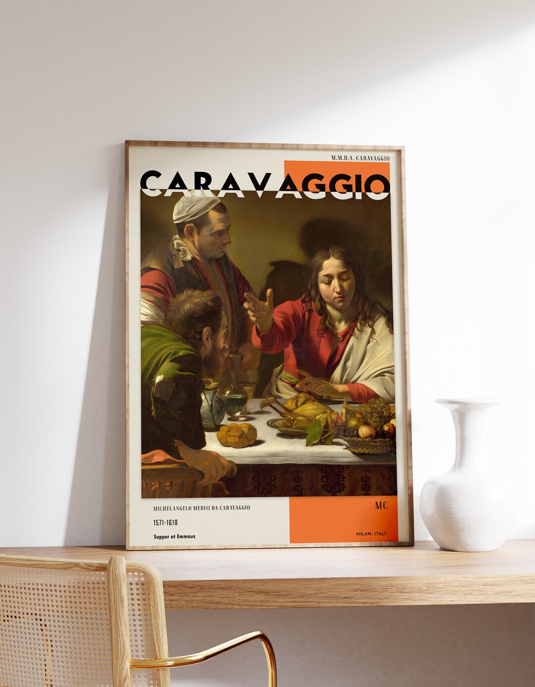 Caravaggio Print | Exhibition Poster | Renaissance Poster | Modern Wall ...