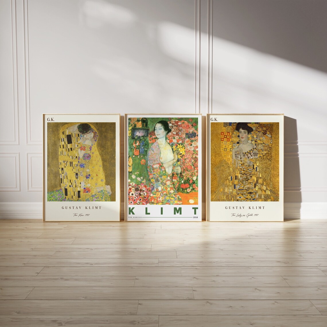 Gustav Klimt Set of 3 Print | Art Nouveau | Gallery Wall Art | Vintage ...
