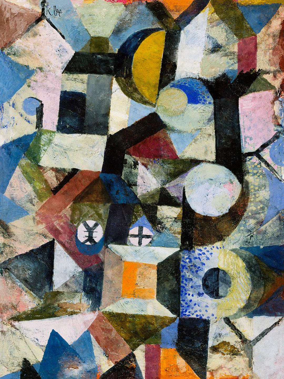 Paul Klee Fuge in Rot | Vintage Painting | Abstract Print ...