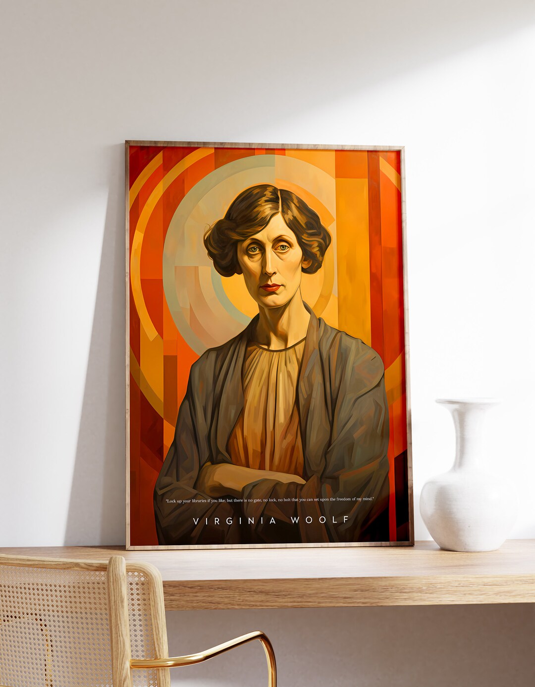 Virginia Woolf Poster | Philosopher Print | Bookworm Gift | Quote Decor ...