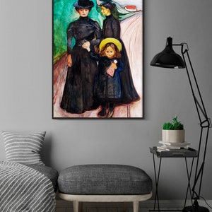 Edvard Munch - the Book Family (1903) | Giclee Print Canvas Painting ...