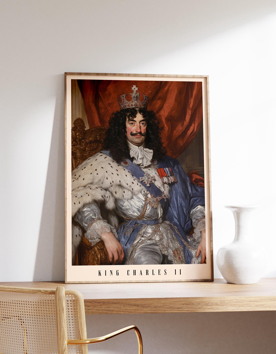 King Charles II Poster | Vintage Painting | Historical Decor | Modern ...