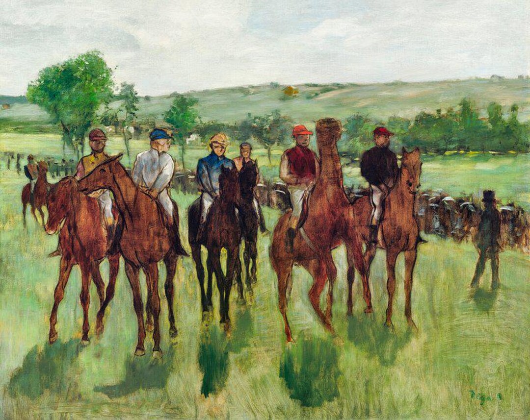 Edgar Degas Races | Horse Race Print | Impressionist Art | Vintage ...
