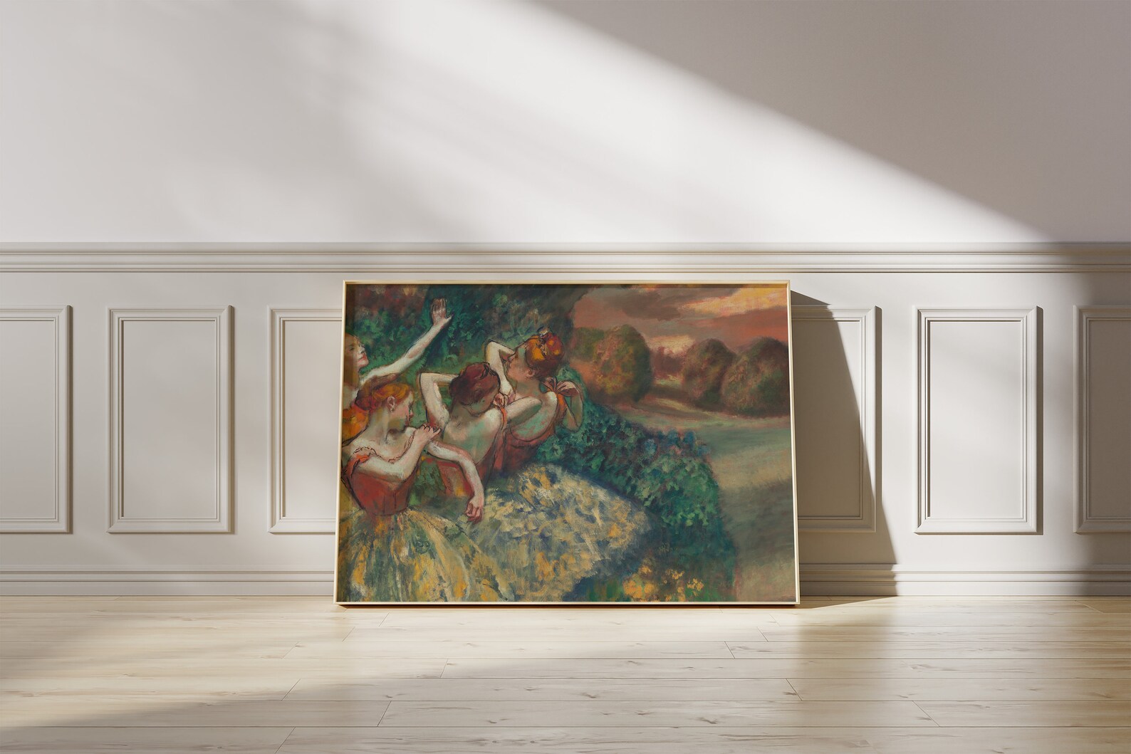 Edgar Degas - Four Dancers (1899) | Vintage Painting | Ballet Print ...