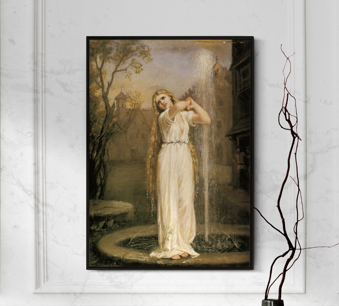 John William Waterhouse Undine 1887 Classic Painting Photo Poster Print ...