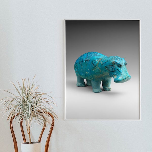 Hippopotamus Print - Etsy