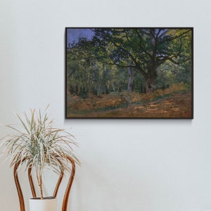 Claude Monet - Fontainebleau Forest (1865) | Forest Landscape | Forest ...