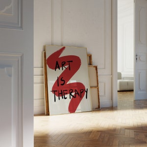 Art Therapy Poster | Self Love Poster | Inspirational Wall Art ...