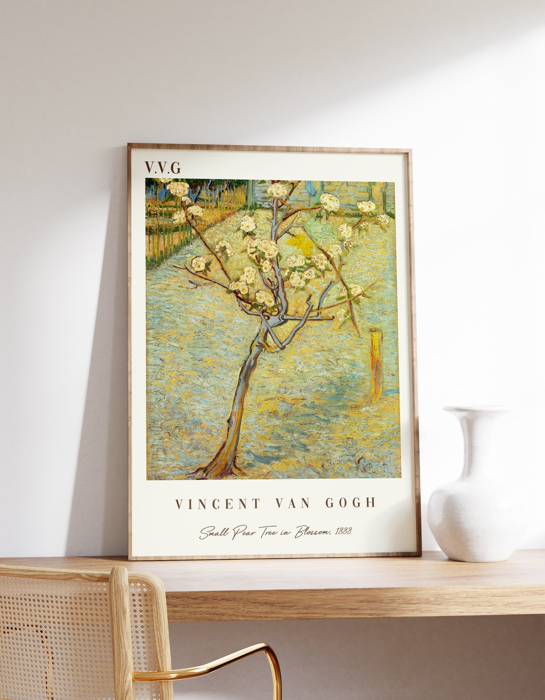 Van Gogh Poster | Small Pear Tree in Blossom | Exhibition Poster ...