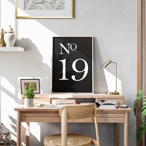 Custom House Number Poster | Custom House Number Print | Custom House ...