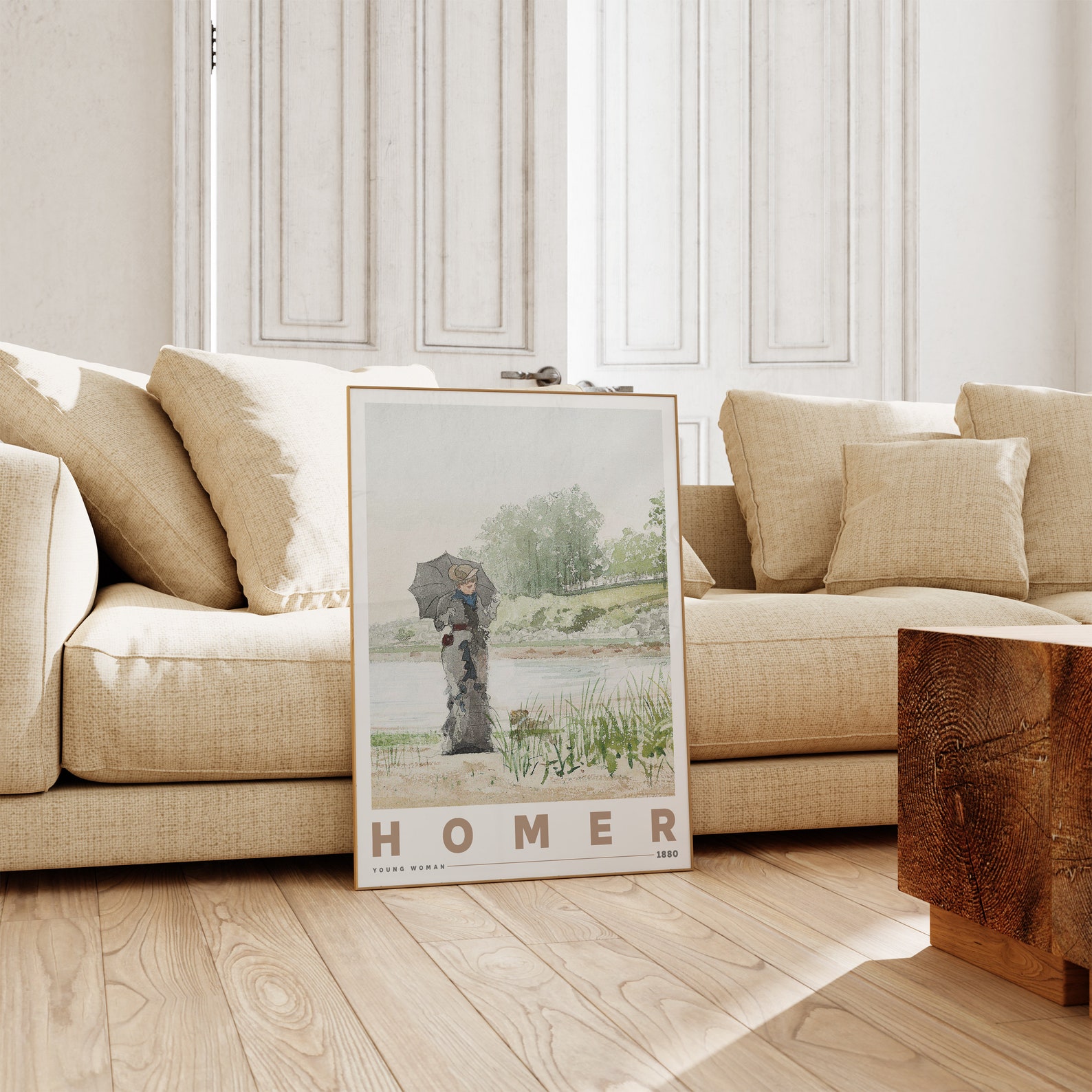 Winslow Homer Print | Young Woman (1880) | Farmhouse Decor | Museum ...