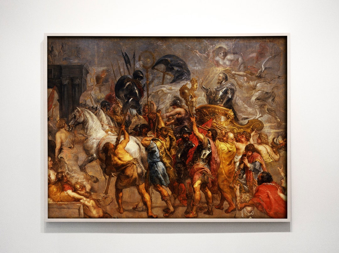 Peter Paul Rubens - the Triumph of Henry IV (1630) - Art Print Painting Poster Gift Photo Wall ...