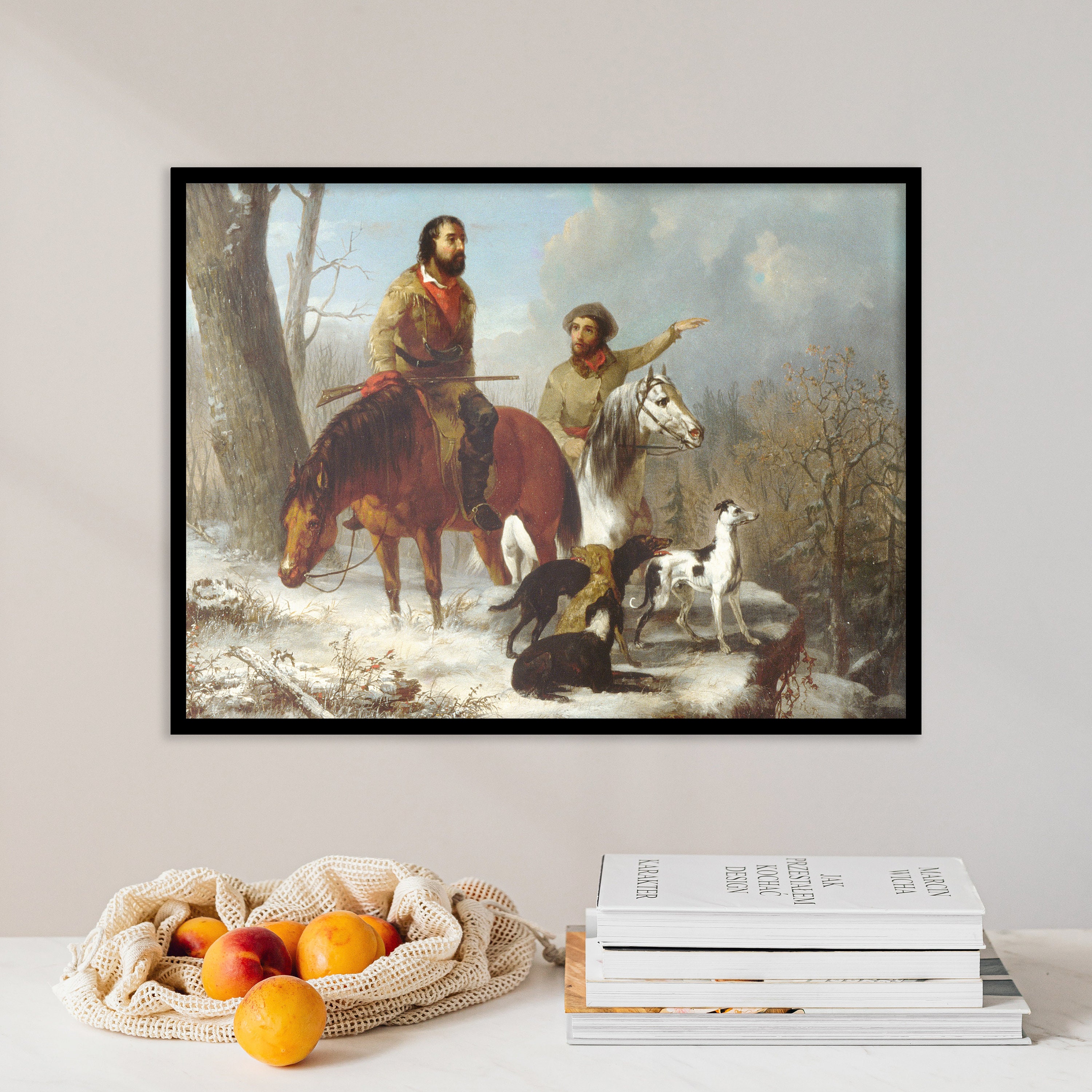 Jonathan K. Trego Trappers 1855 Landscape Poster Large | Etsy