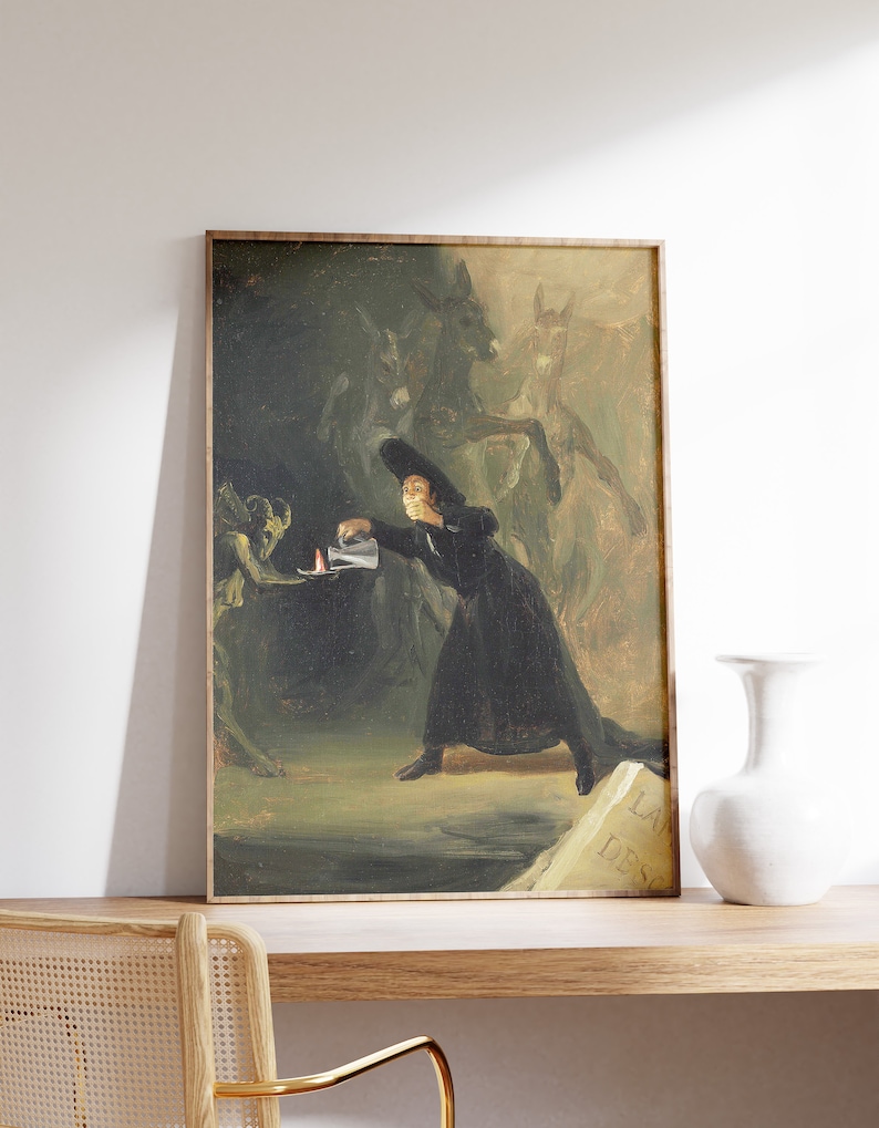 Francisco De Goya the Bewitched Man/the Devil's Lamp - Etsy