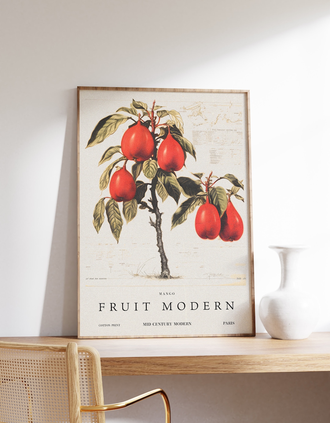 Mango Print | Mango Poster | Vintage Fruit Art | Antique Decor | Modern ...