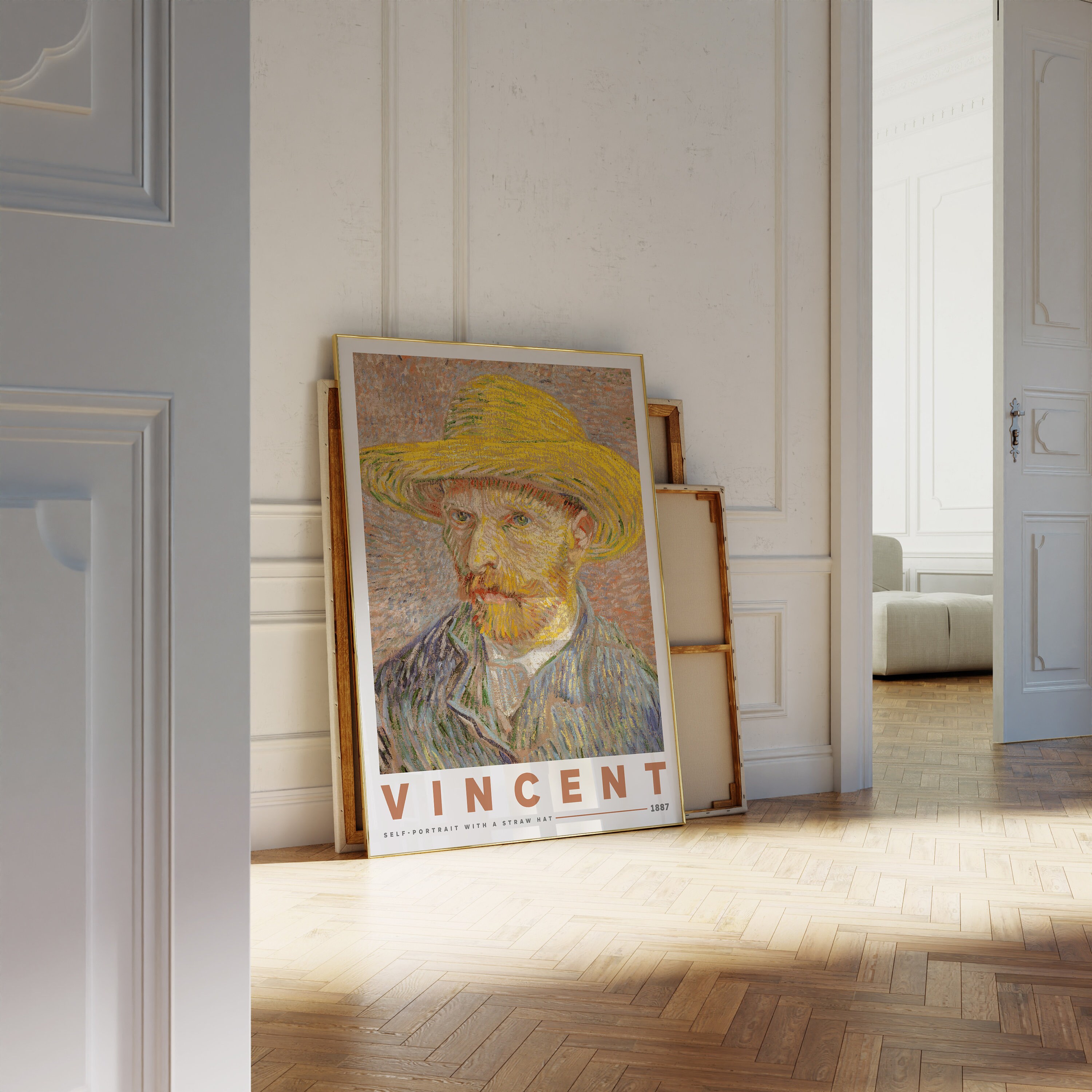 Self Portrait by Vincent Van Gogh Print | Exhibition Poster | Van Gogh ...
