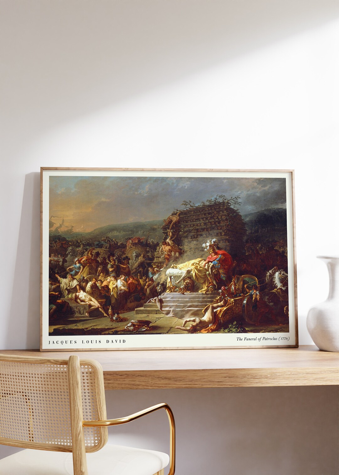Jacques Louis David Art Print | the Funeral of Patroclus (1778 ...