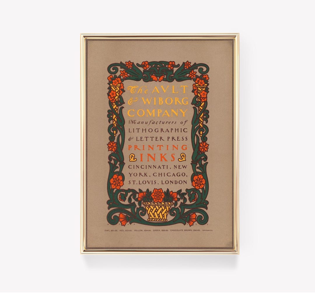 Vintage Ink Poster | Antique Print Ad | Graphic Art | Retro ...