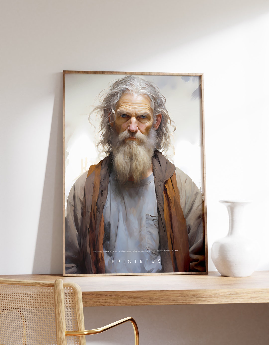Epictetus Poster | Philosopher Print | Bookworm Gift | Quote Decor ...