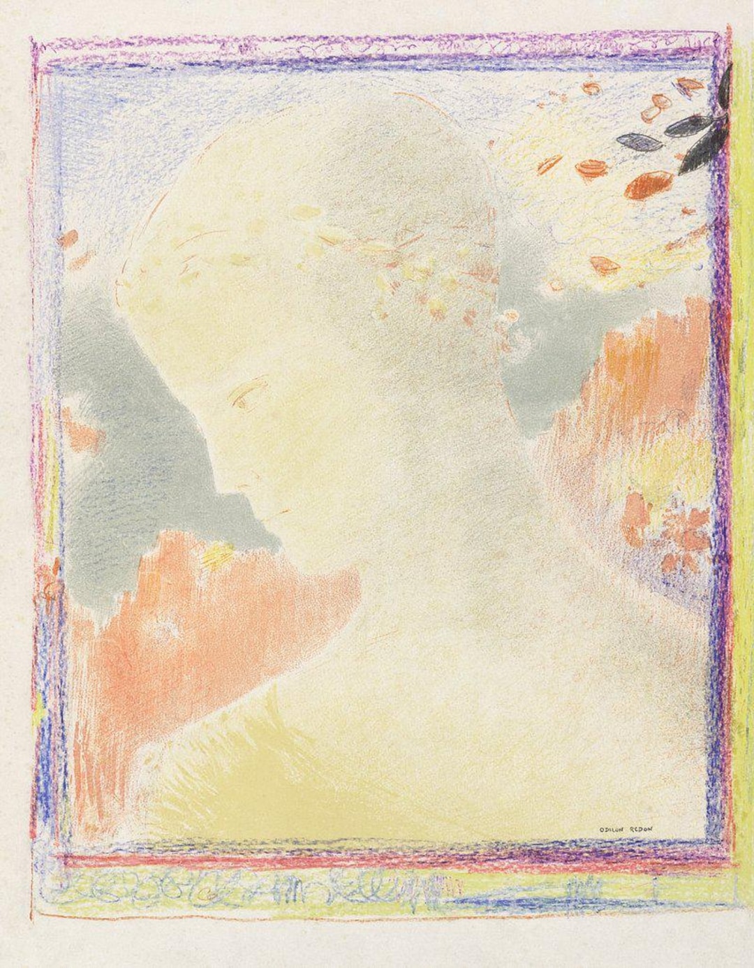 Orpheus Print | Vintage Painting | Classic Art Print | Redon Poster ...