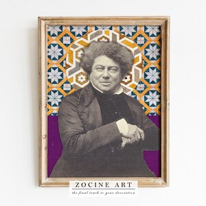 Alexandre Dumas - Print Design Modern Home Photo Poster Gift Vintage ...