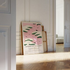 Pink Sky Are Print | Japanese Woodblock Print | Antique Japanese Poster ...