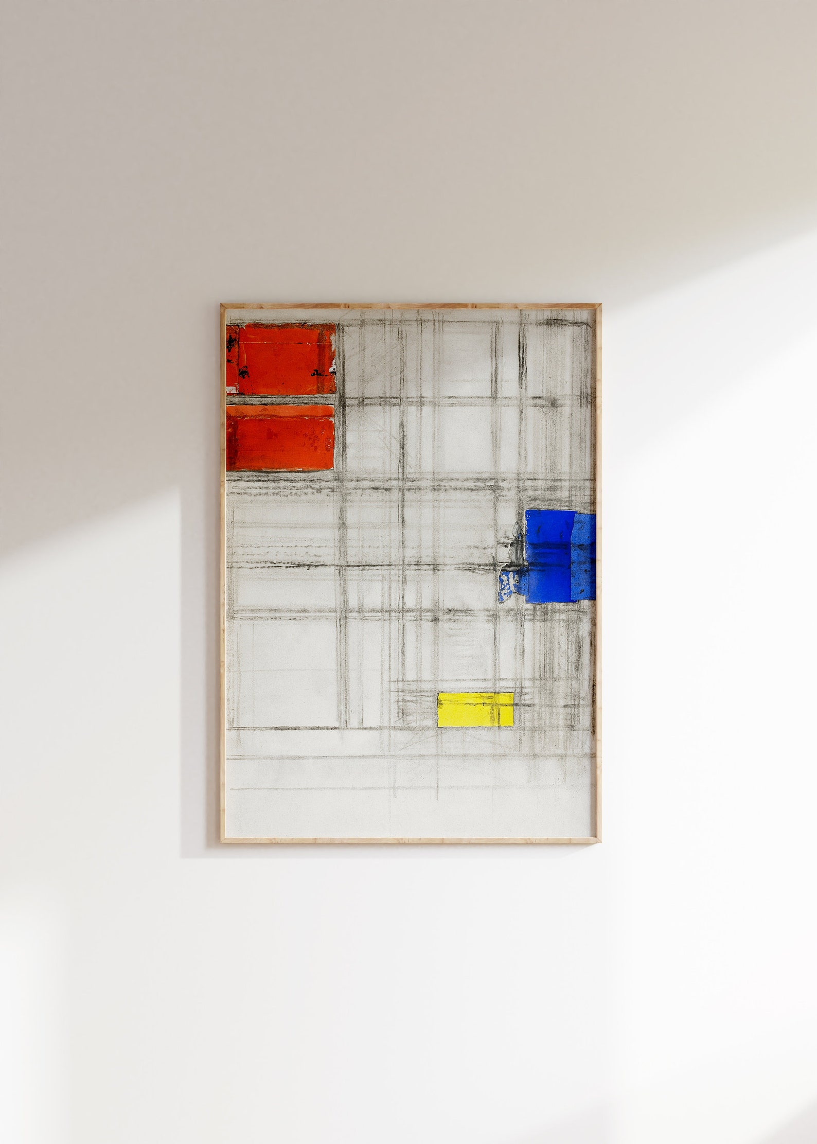 Study for a Composition by Piet Mondrian | Abstract Art Print | Vintage ...