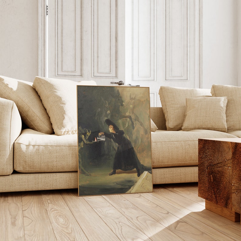 Francisco De Goya the Bewitched Man/the Devil's Lamp - Etsy