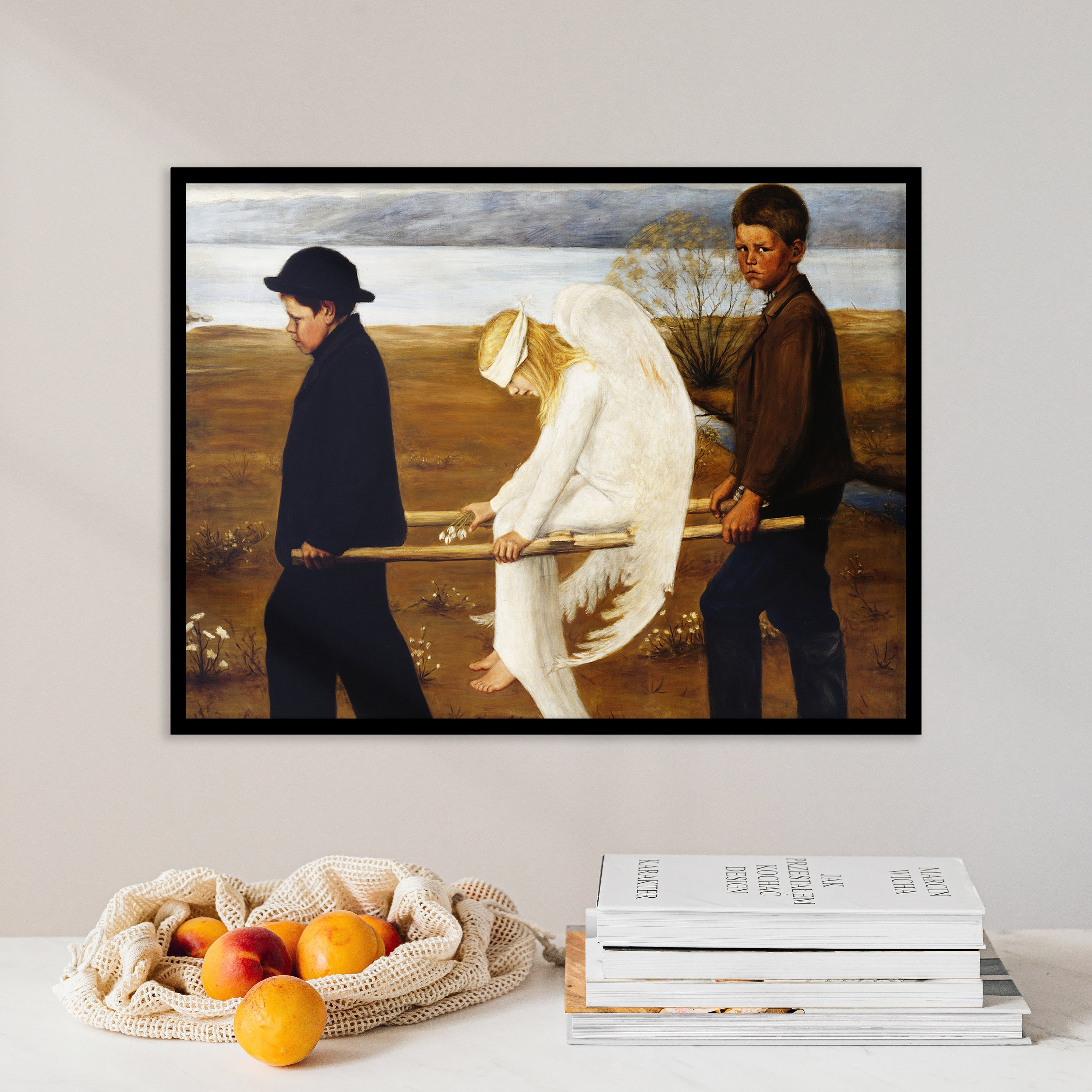 Hugo Simberg - the Wounded Angel (1903) - Classic Painting Photo Poster ...