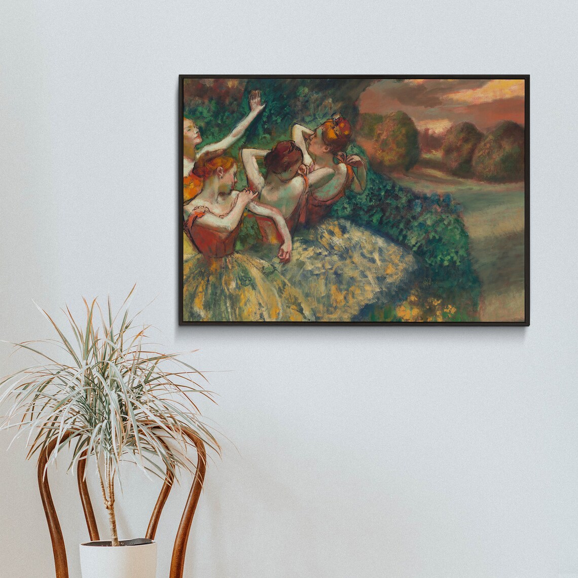 Edgar Degas - Four Dancers (1899) | Vintage Painting | Ballet Print ...