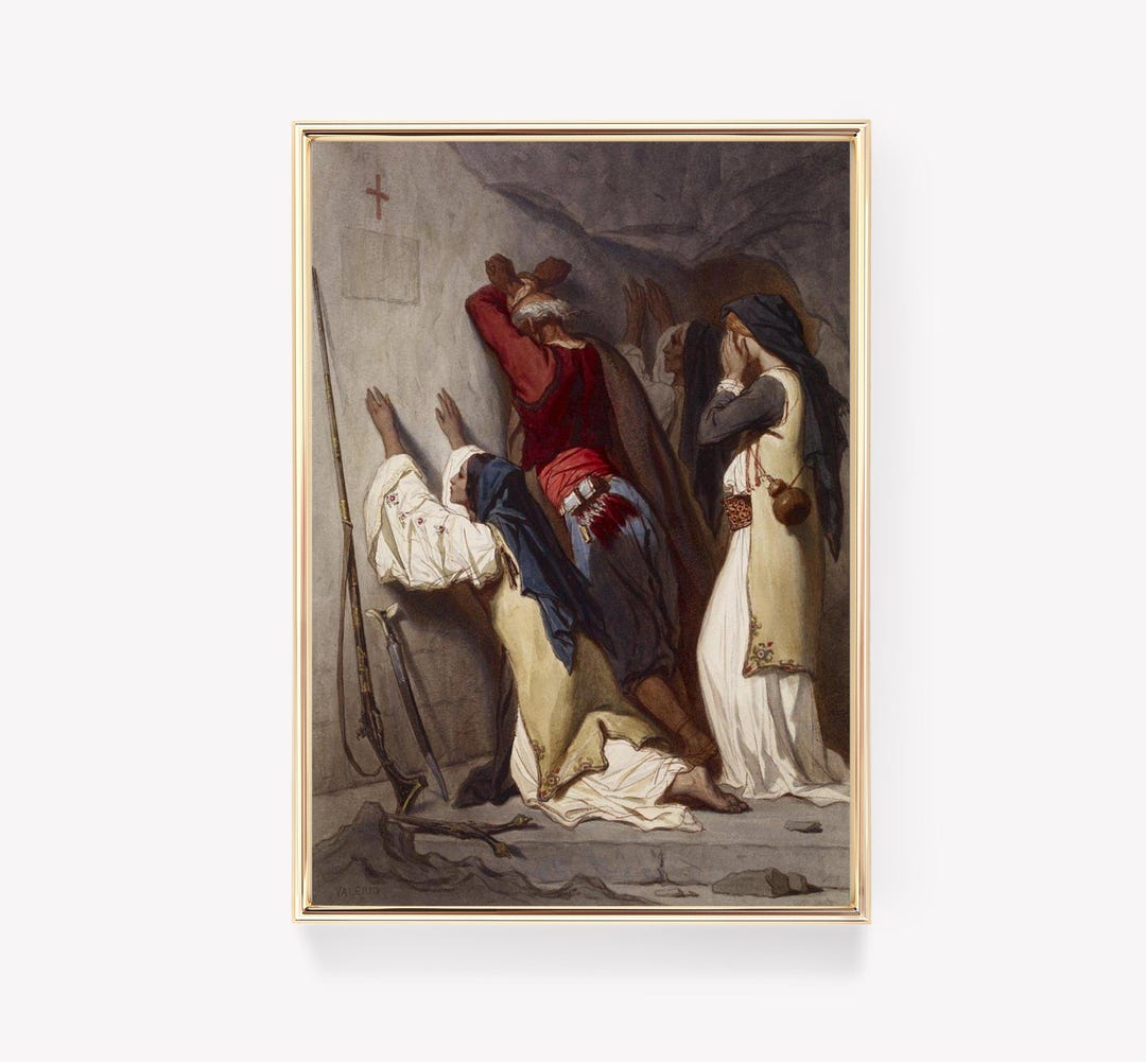 Albanian Prisoners | Historical Prison Print | Vintage Painting ...
