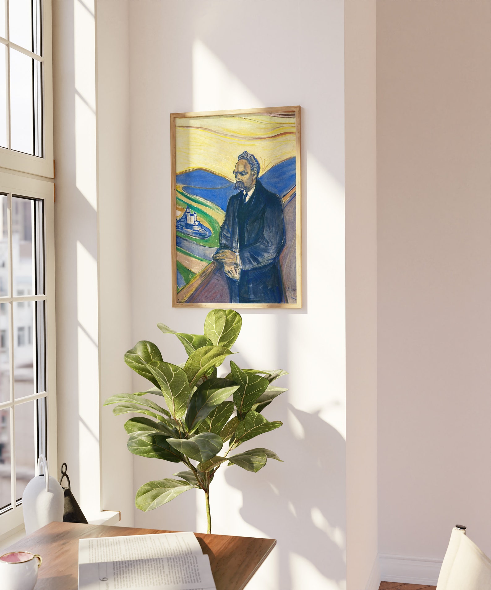 Edvard Munch Friedrich Nietzsche Portrait 1906 Canvas Print Painting ...