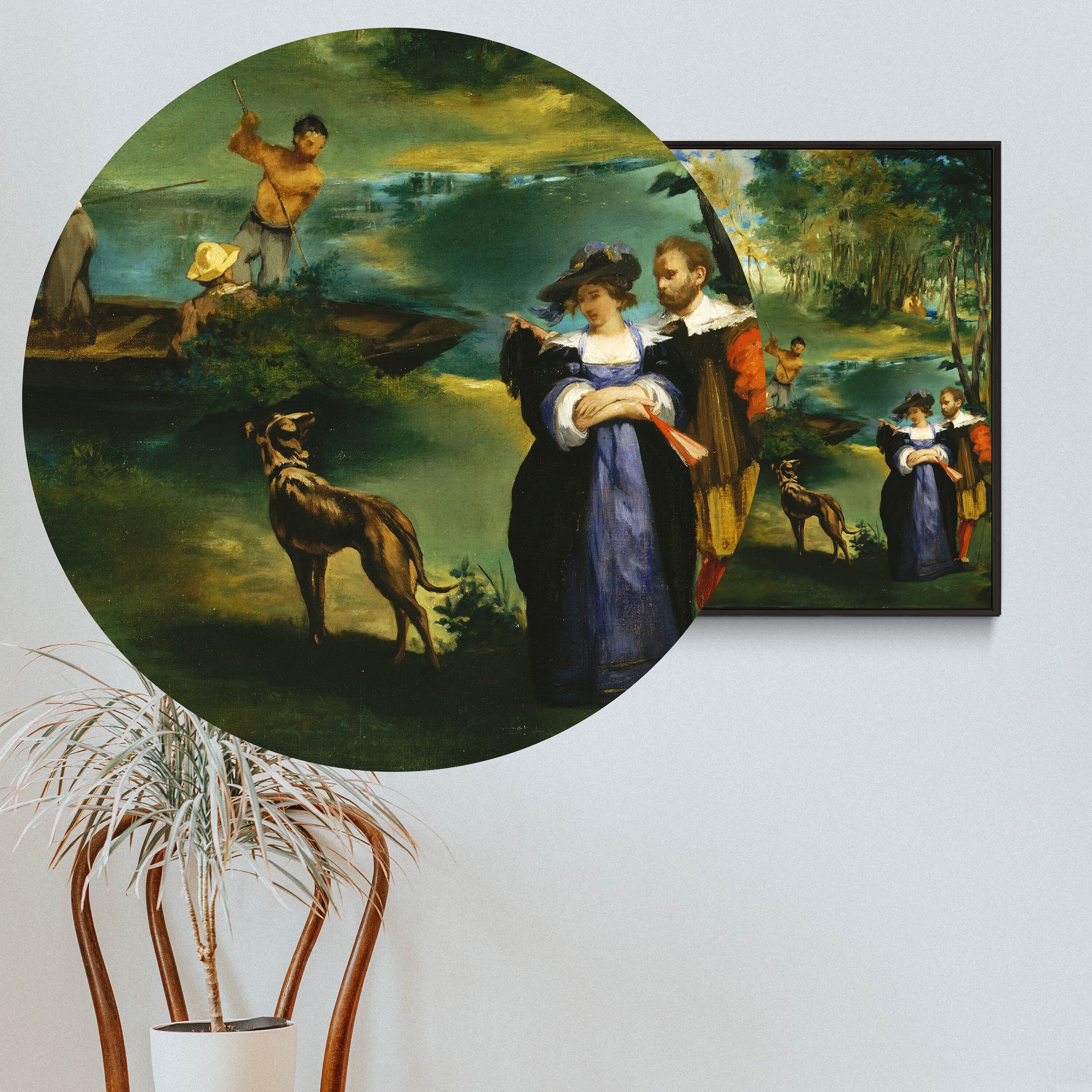 Edouard Manet Fishing 1862 Vintage Landscape Wall Art - Etsy