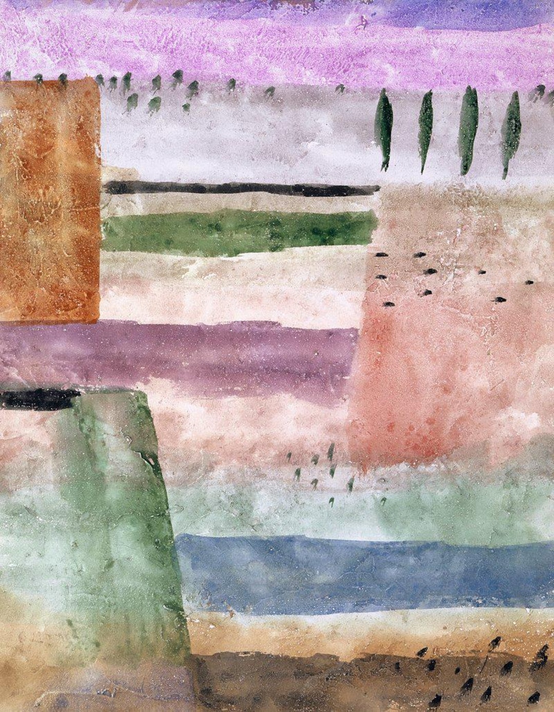 Paul Klee | Landscape With Yellow Birds | Yellow Birds Print | Vintage ...