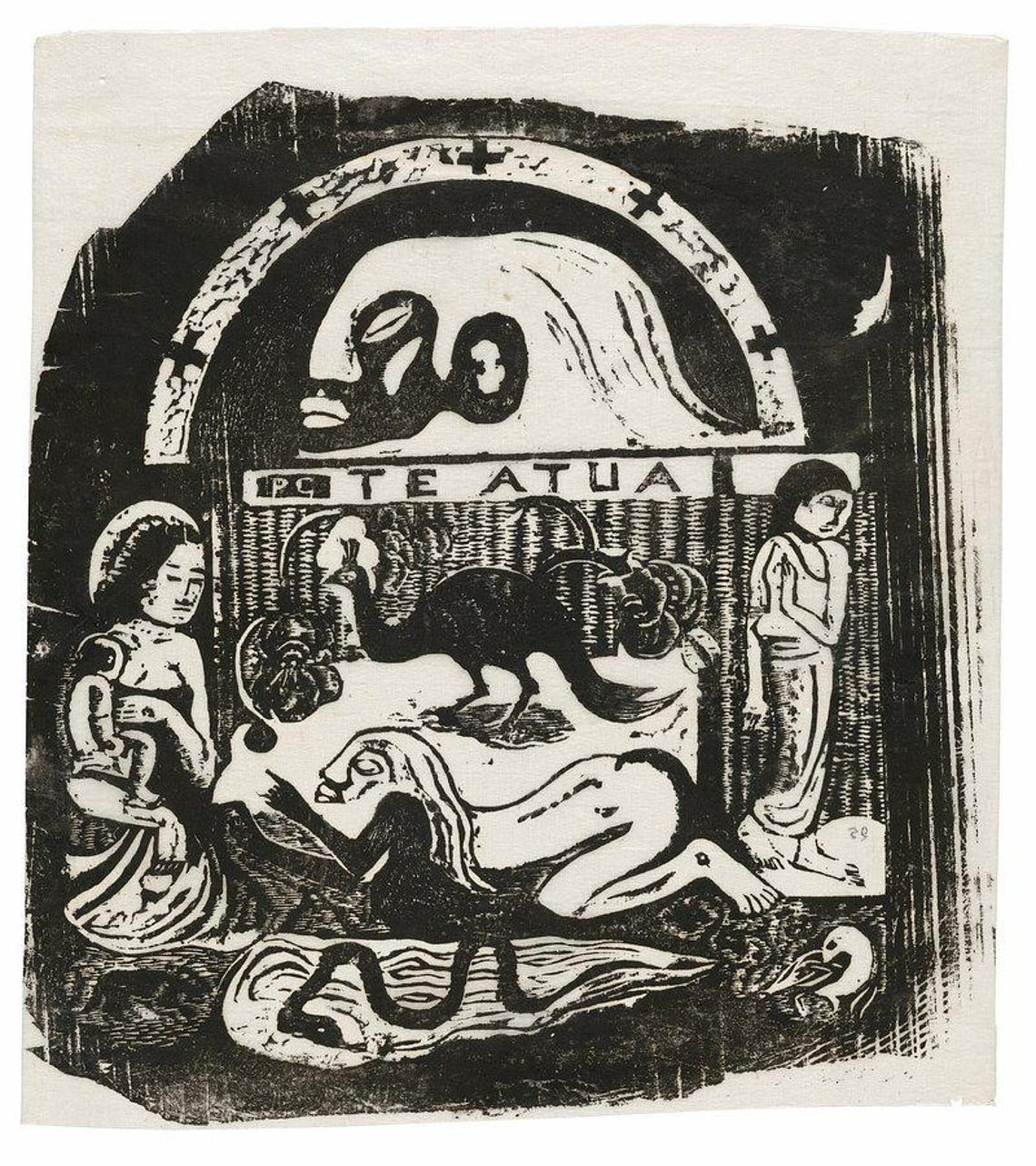 Paul Gauguin's Te Atua | the Gods Painting | Vintage Art Print | Exotic ...