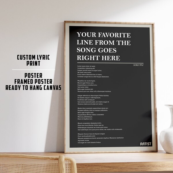 Music Lyric Quote - Etsy