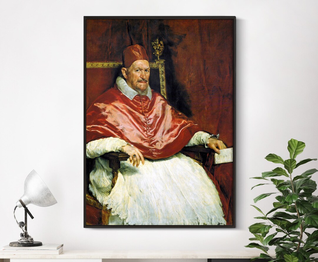 Diego Velazquez - Portrait of Pope Innocent X (1650) | Vintage ...