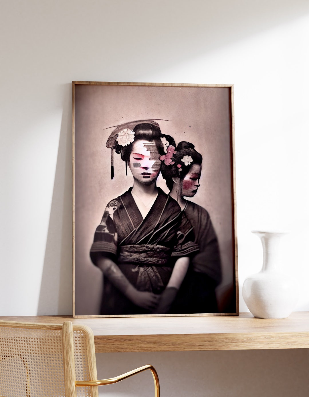 Geisha Wall Art | Geisha Poster | Ukiyo-e Print | Boho Wall Art ...