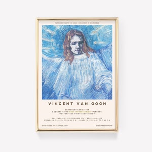 Van Gogh Poster | Half Figure of an Angel After Rembrandt | Angel Wall ...