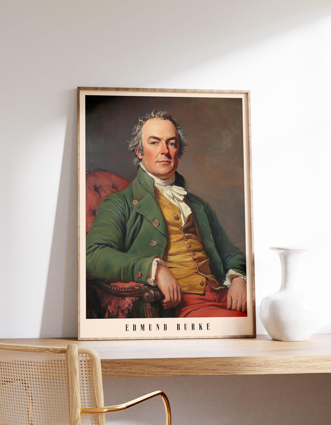 Edmund Burke Print | Vintage Painting | Historical Decor | Modern Home ...