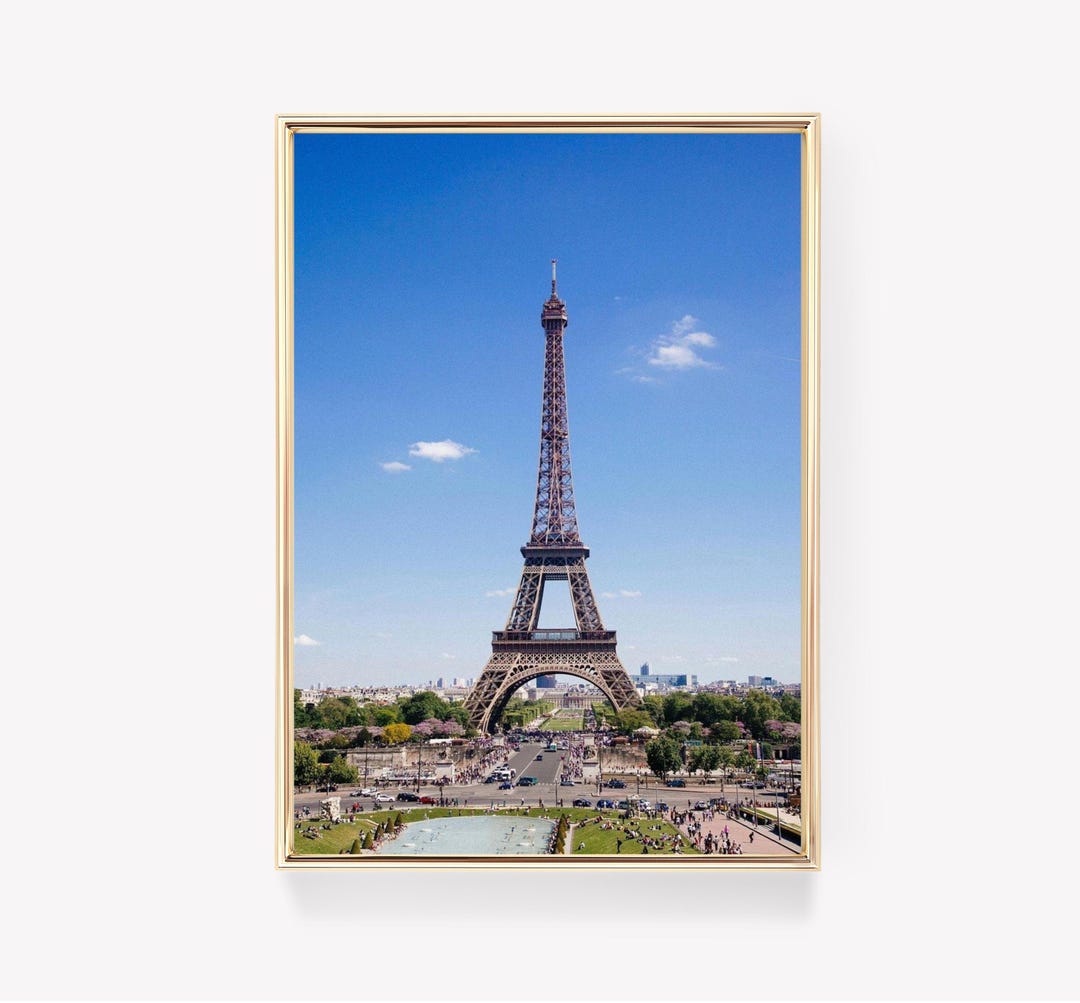 Eiffel Tower Print | Paris Landmark Art | Vintage Painting | Iconic ...