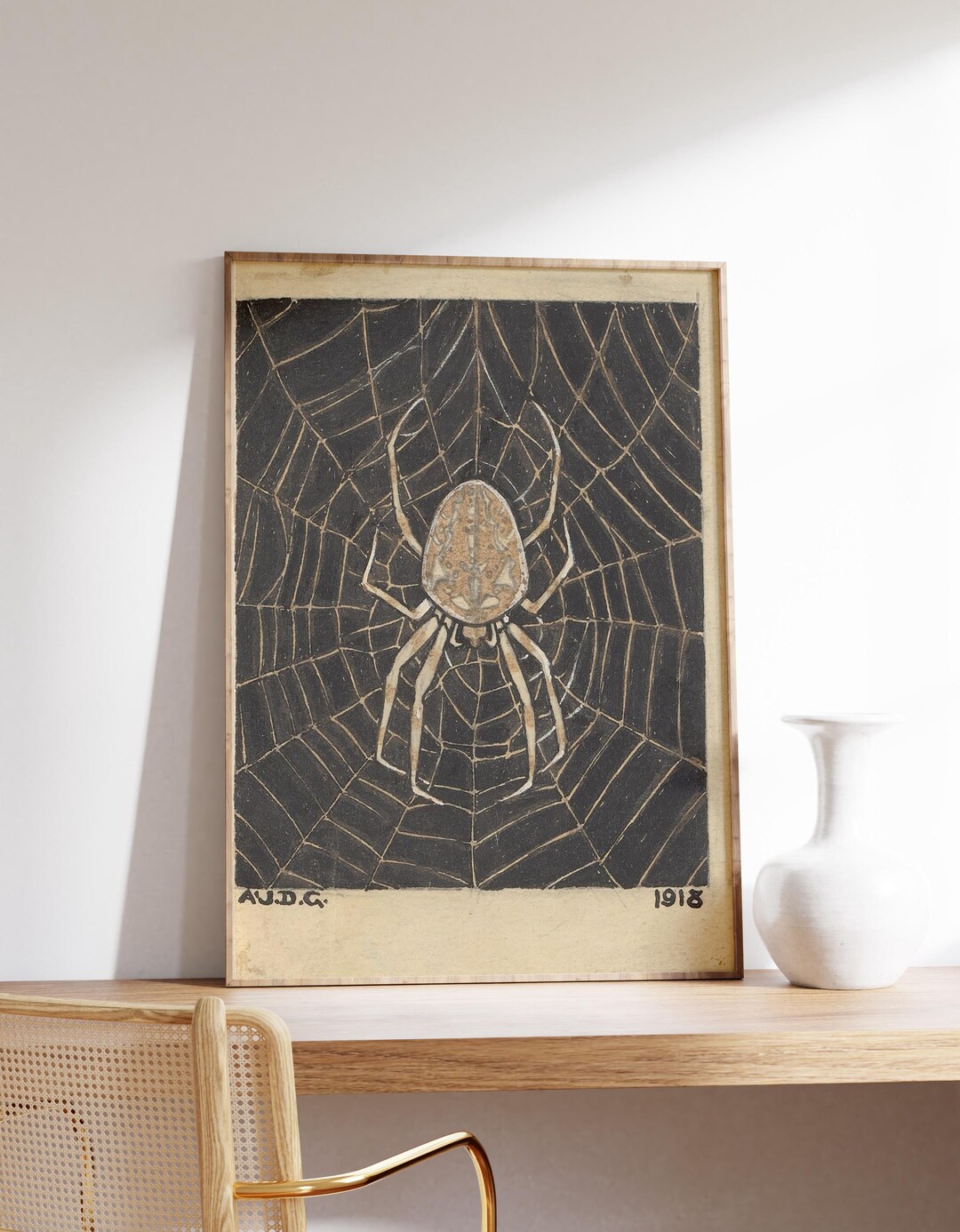 Spider Art Print | Vintage Spider Poster | Gothic Animal Decor | Dark ...