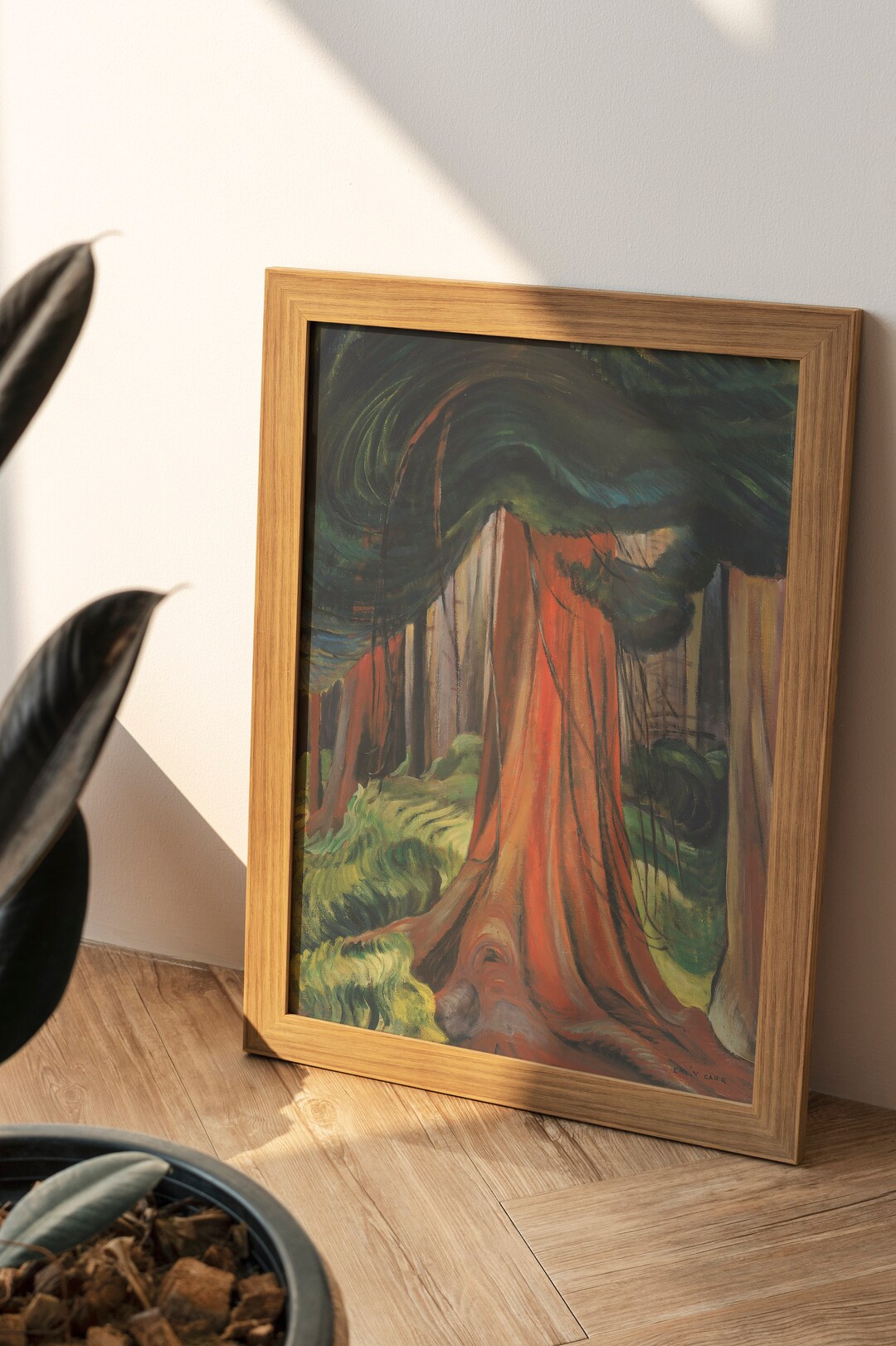 Emily Carr, Red Cedar Painting Reproduction - Emily Carr Print - Emily ...
