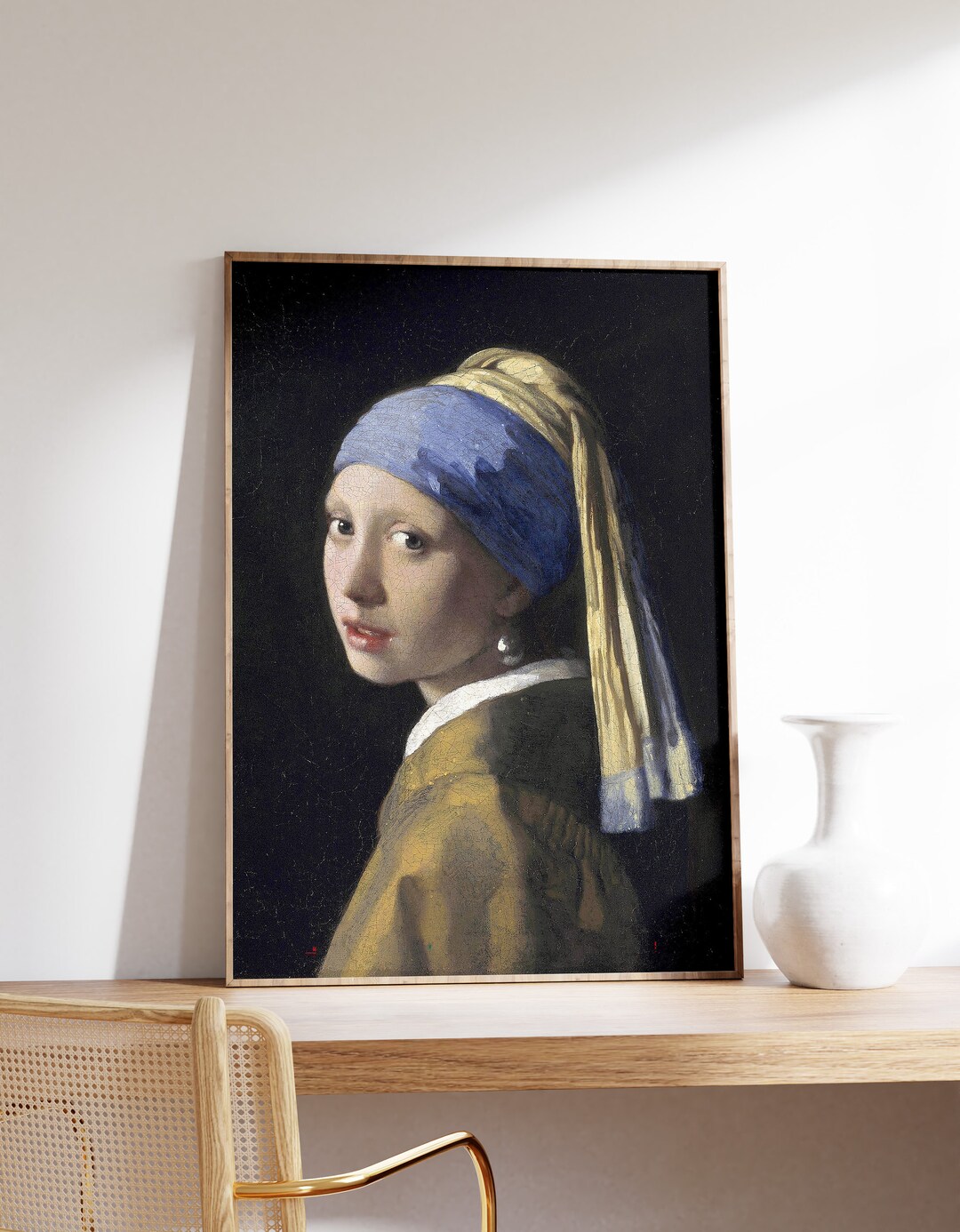 Girl With a Pearl Earring Poster, Johannes Vermeer Art Print Classical ...