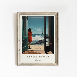 Edward Hopper | Exhibition Poster | Mid Century Modern | Victorian ...